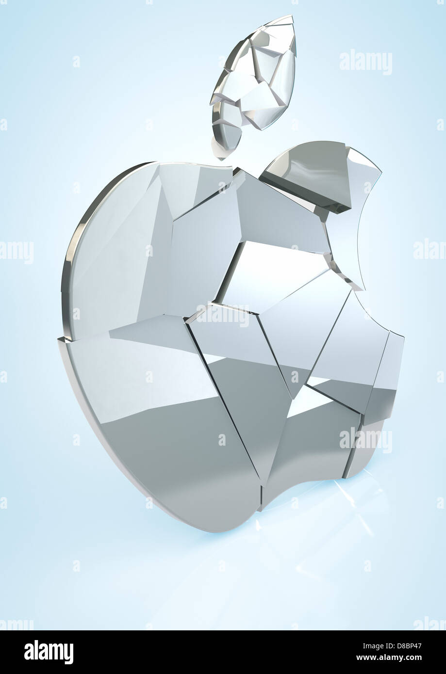 Cracked Apple Logo