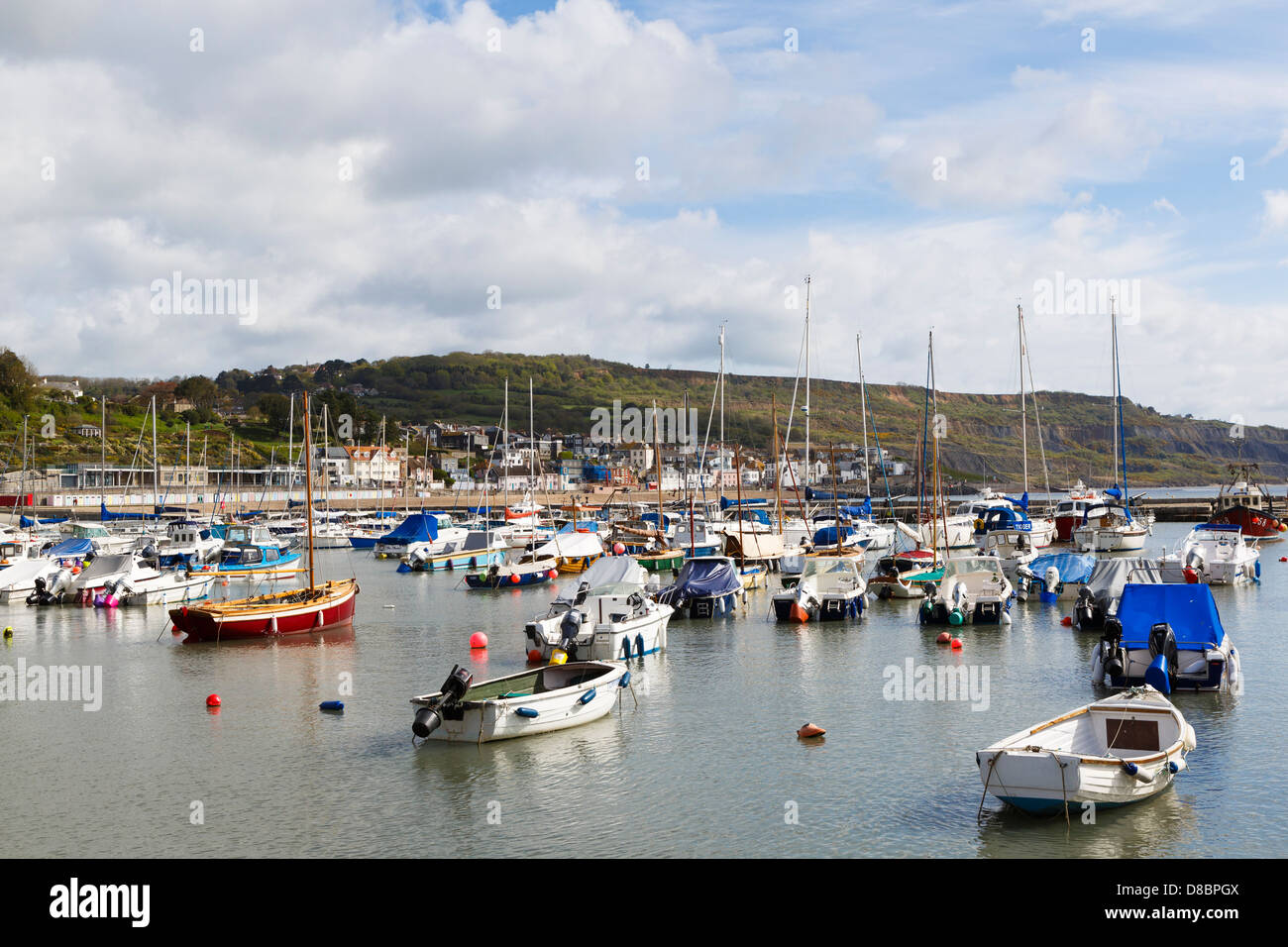 The harbour at Lyme Regis Devon, England Stock Photo - Alamy