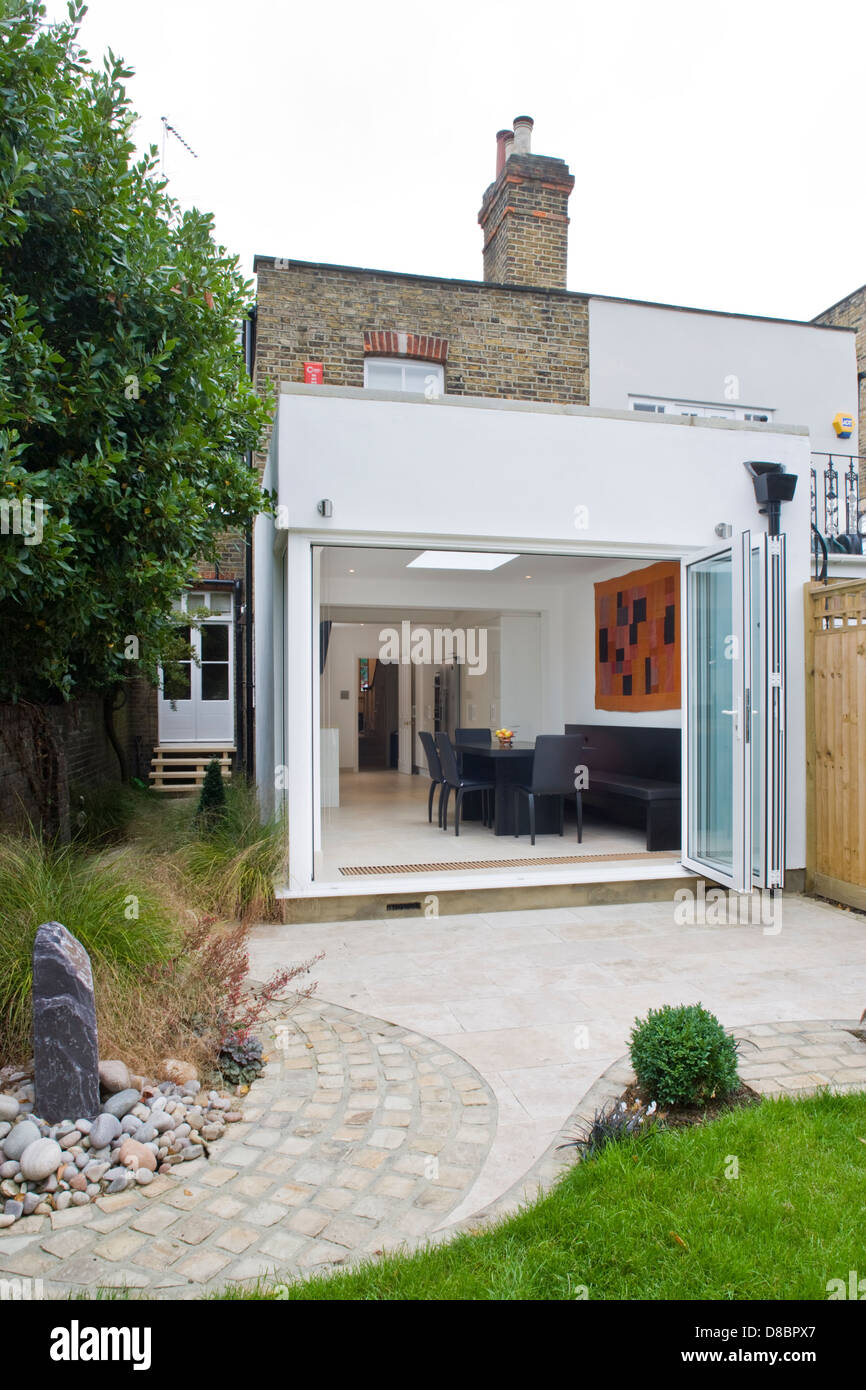 Kitchen dining room house extension Stock Photo - Alamy