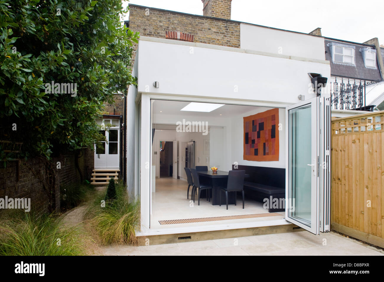 Kitchen dining room house extension Stock Photo - Alamy