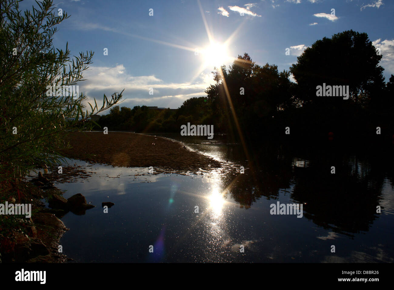 Surface quiet river sun reflections hi-res stock photography and images ...