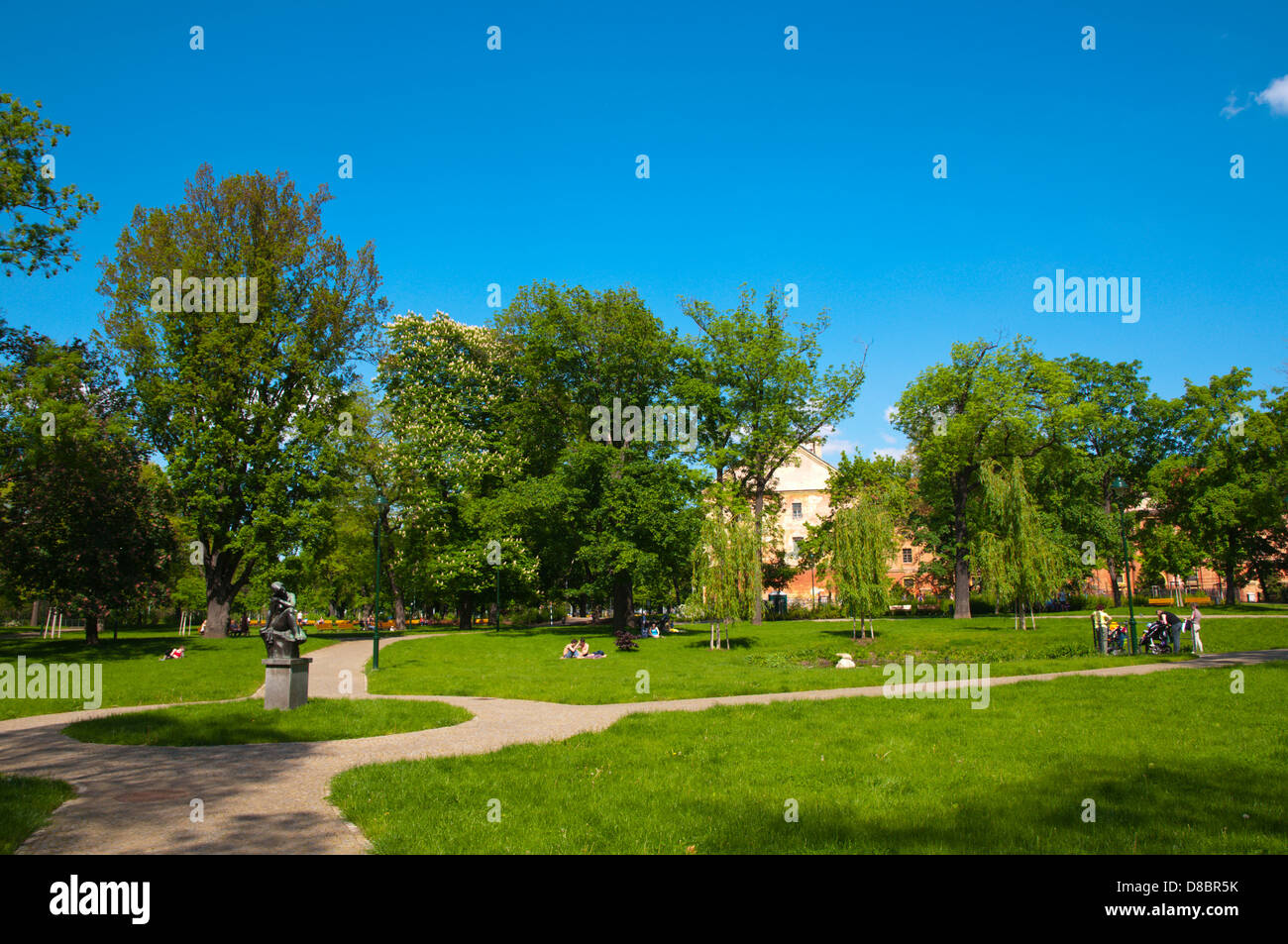 Kaizlovy sady park Karlin district Prague city Czech Republic Europe ...