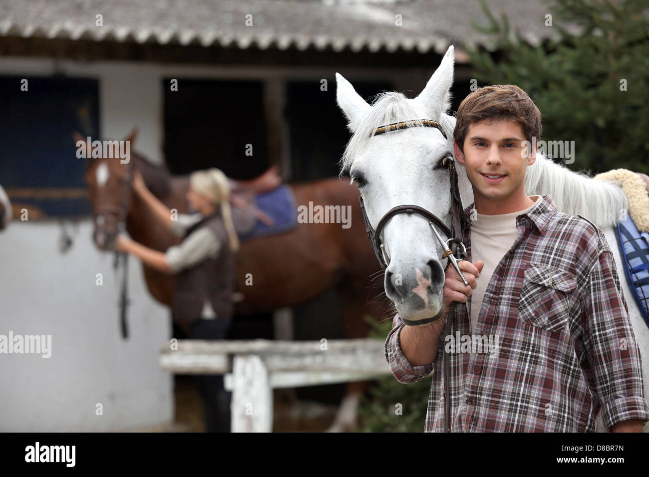 Man horse affection hi-res stock photography and images - Alamy