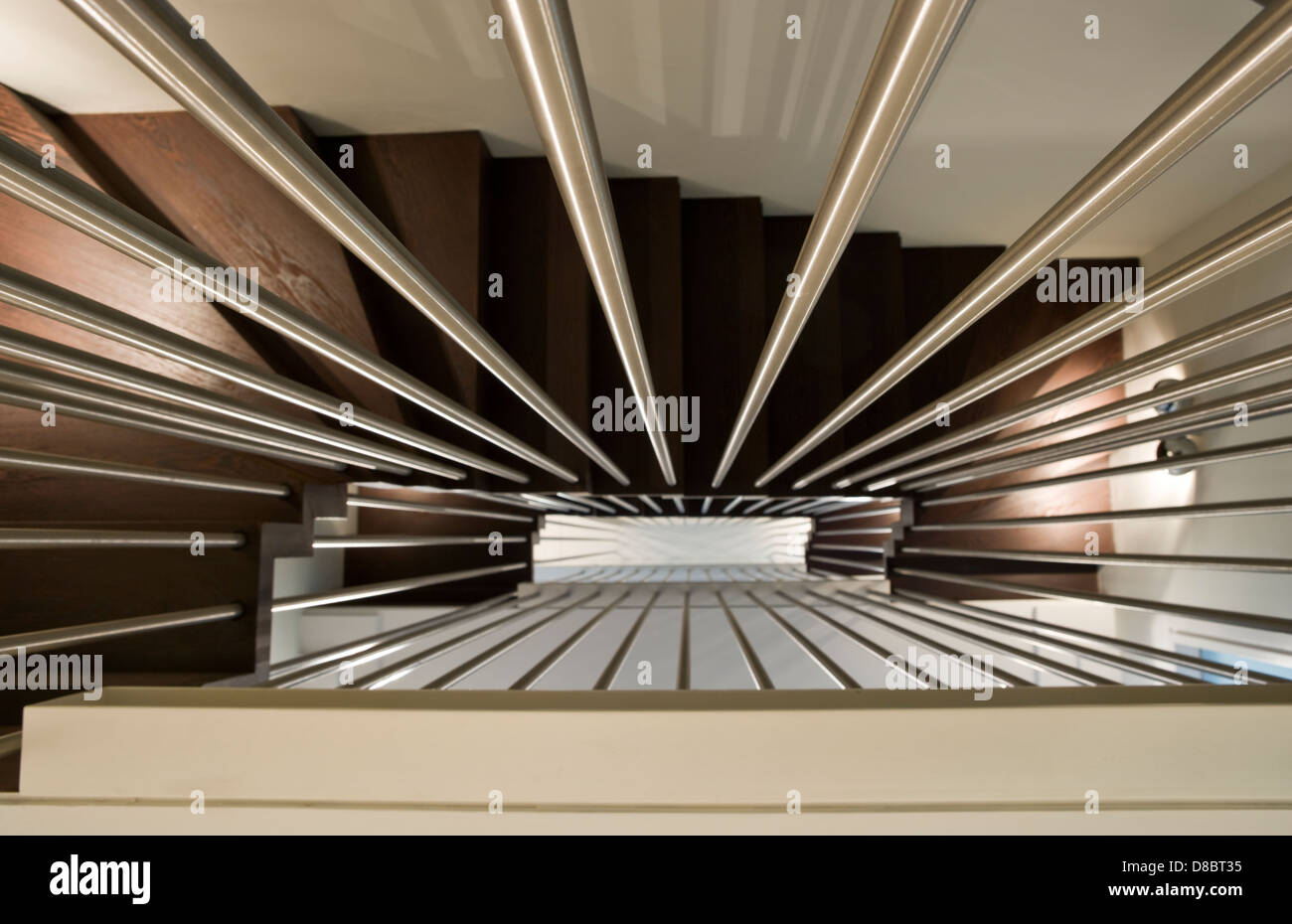 view looking down stairs Stock Photo - Alamy
