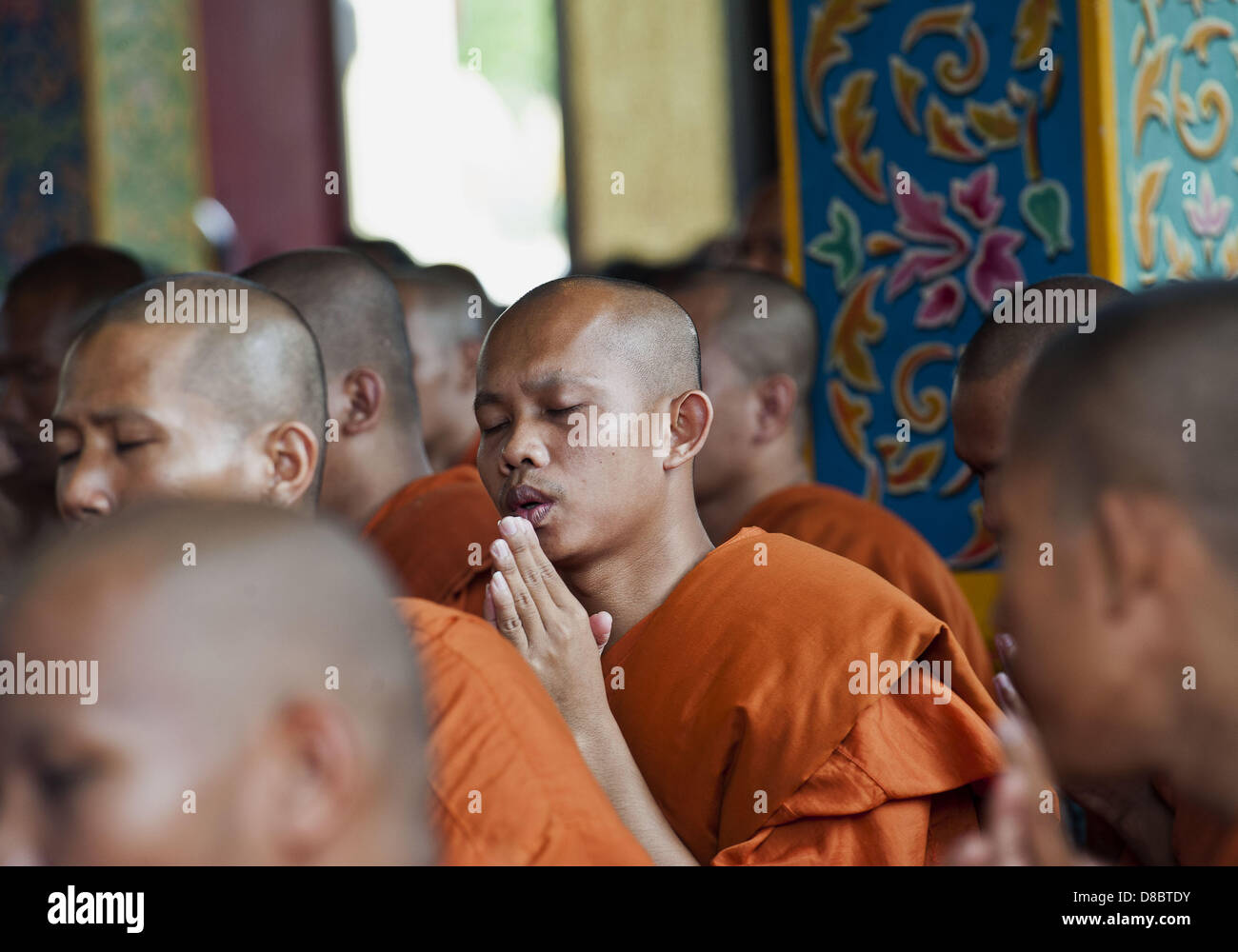 Phnom Penh, Cambodia. May 24, 2013. Monks celebrate Visak Bochea Day ...