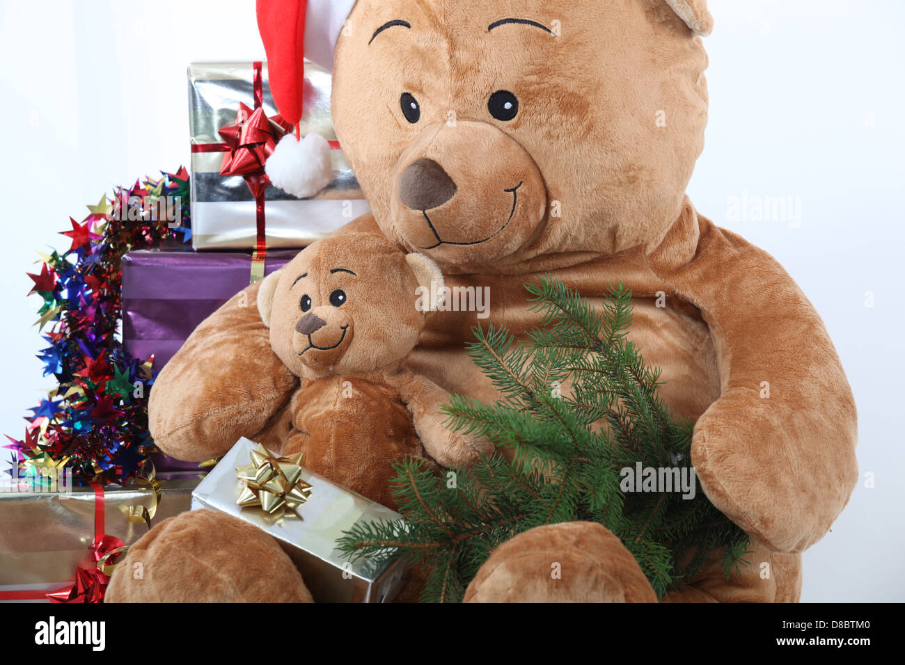 Christmas Teddy Bears Stock Photo - Alamy