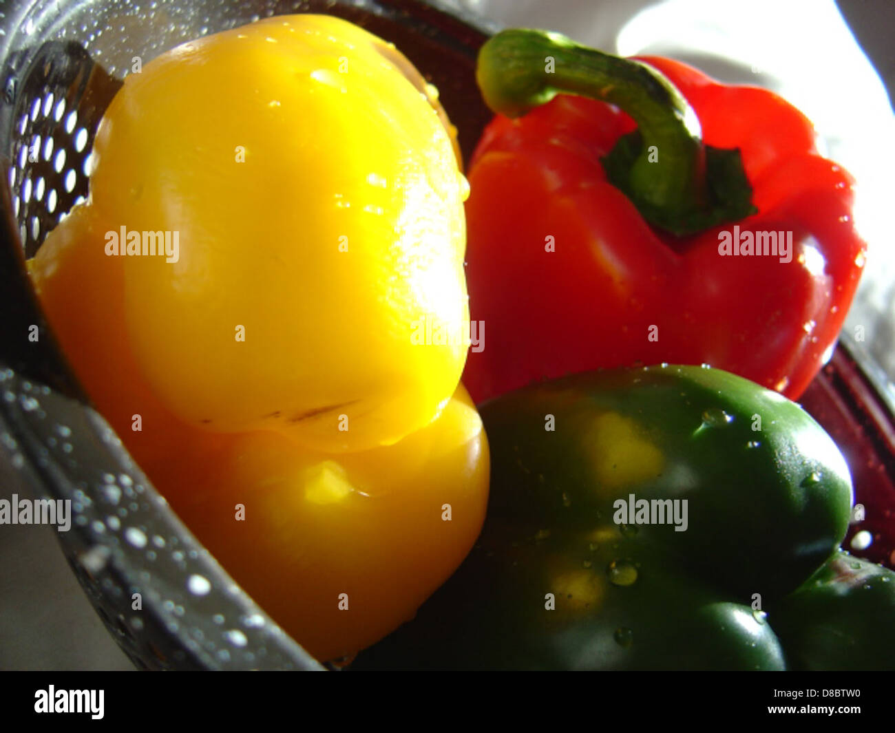three bell peppers Stock Photo - Alamy