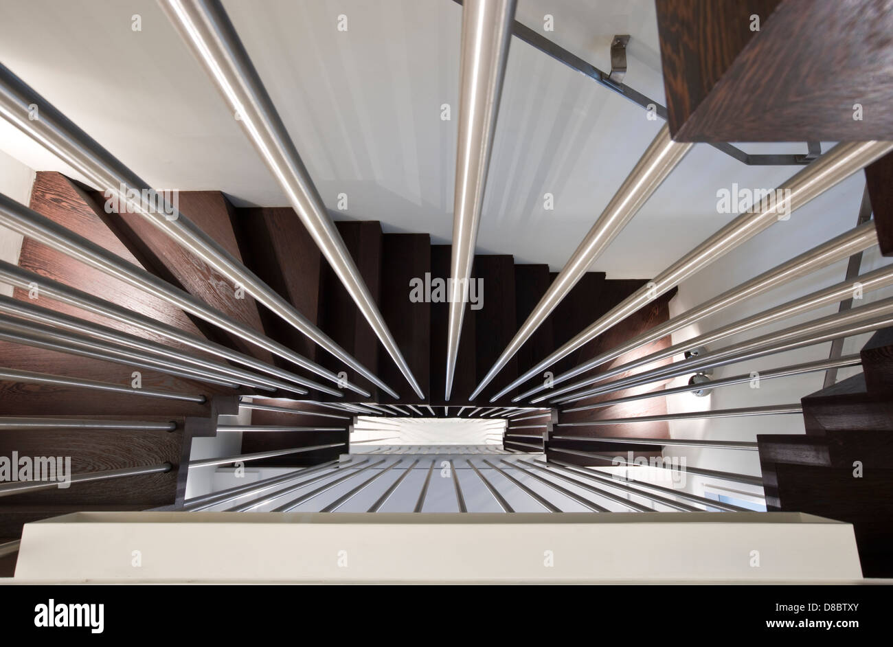 view looking down staircase Stock Photo - Alamy