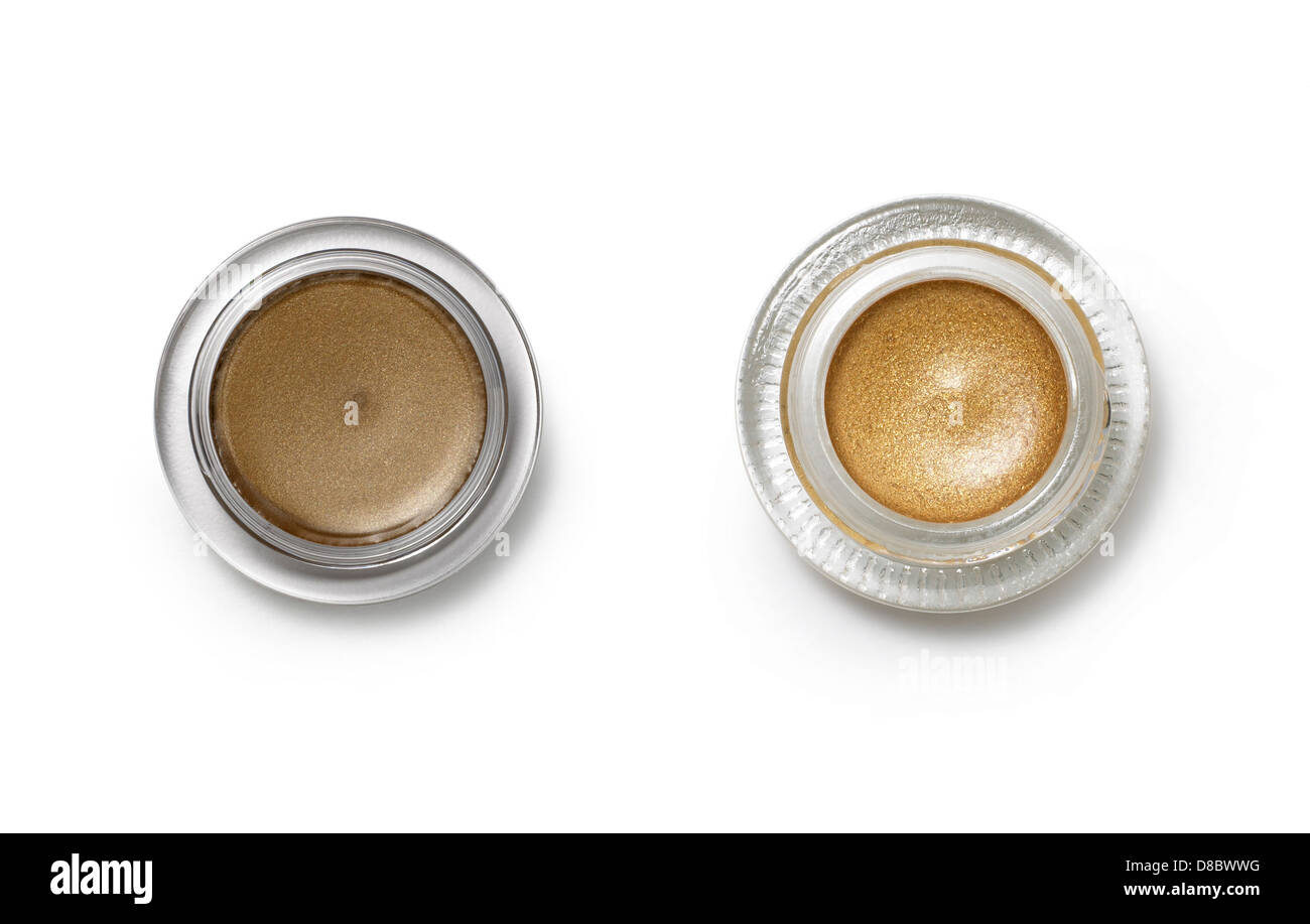 eyeshadow/liner pot cut out onto a white background Stock Photo - Alamy