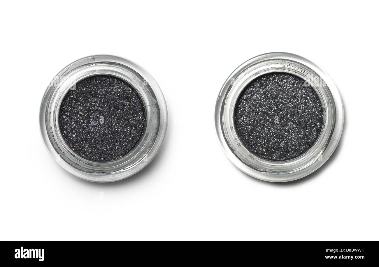 eyeshadow/liner pot cut out onto a white background Stock Photo - Alamy