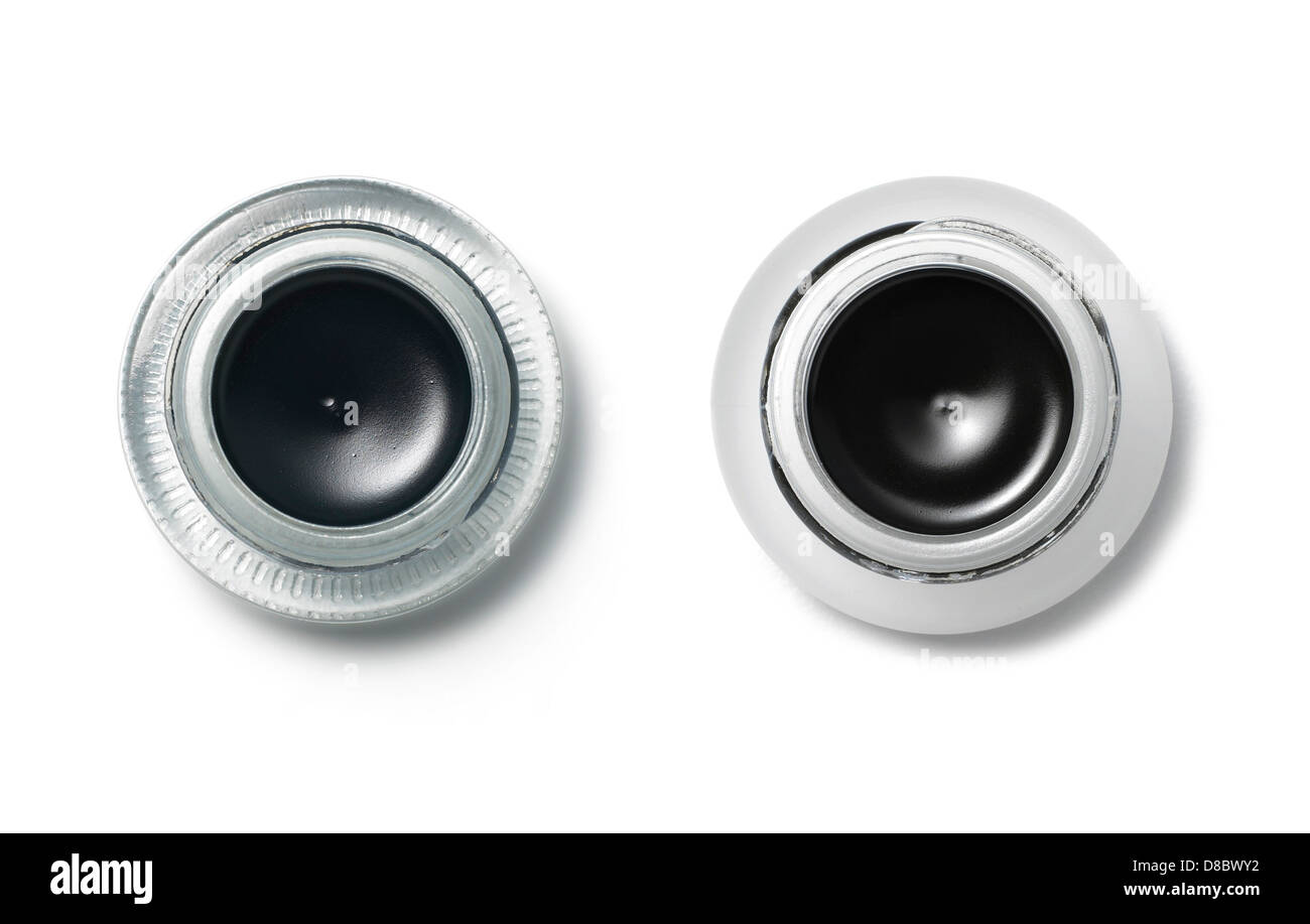 eyeshadow/liner pot cut out onto a white background Stock Photo - Alamy