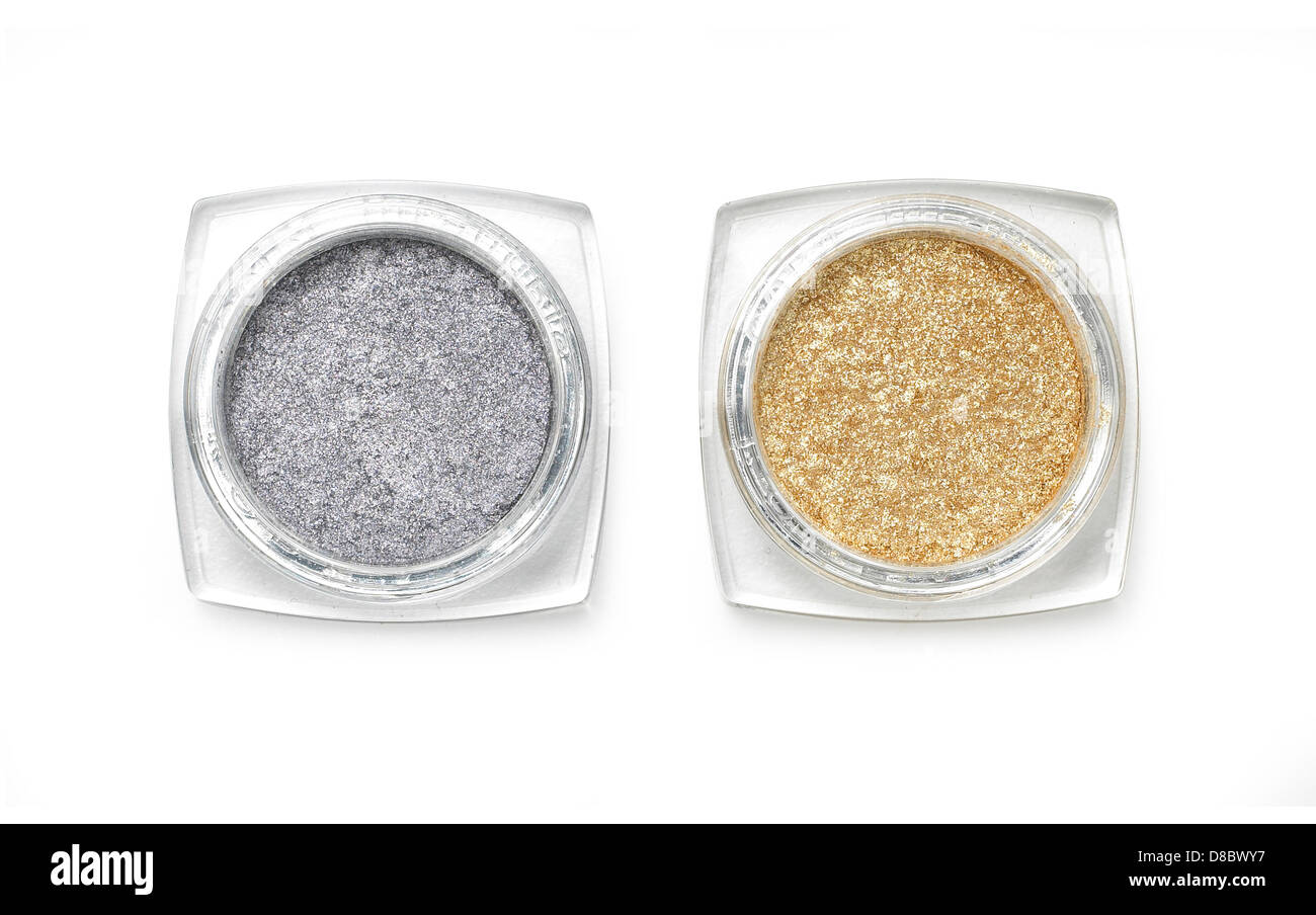 eyeshadow/liner pot cut out onto a white background Stock Photo - Alamy