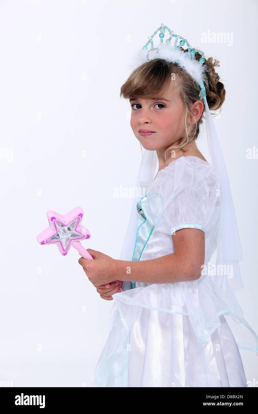 Little girl dressed as princess Stock Photo - Alamy