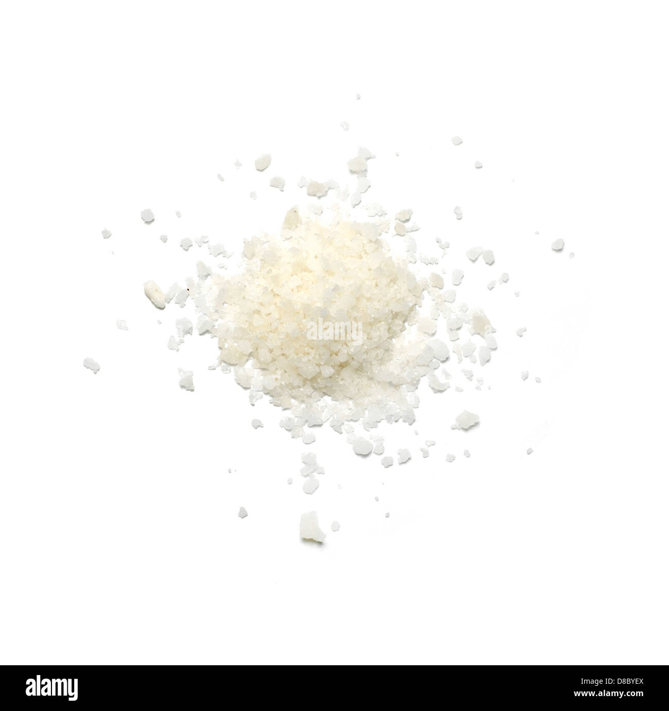 pile of bath/beauty salt cut out onto a white background Stock Photo ...
