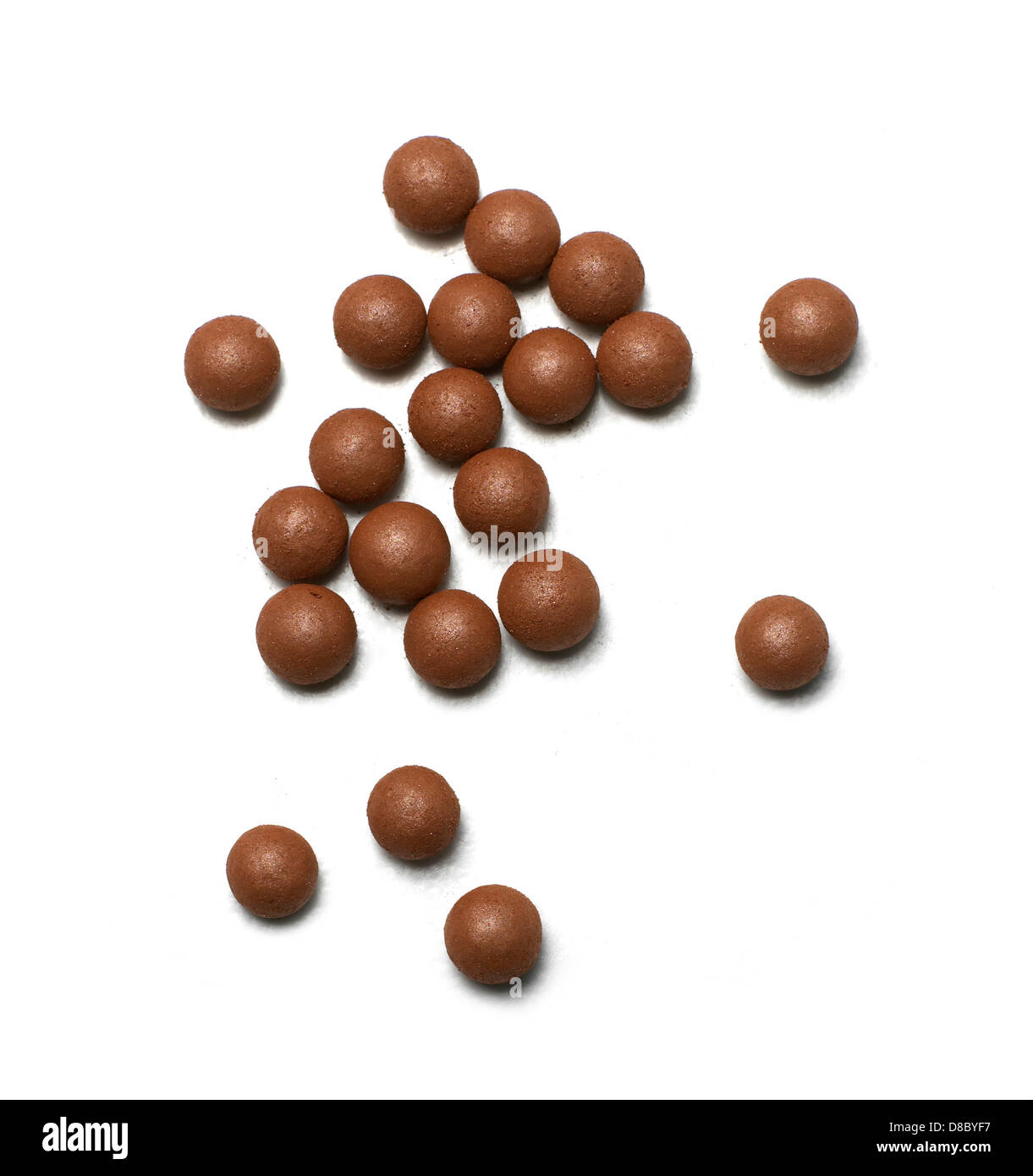 makeup powder balls cut out onto a white background Stock Photo - Alamy