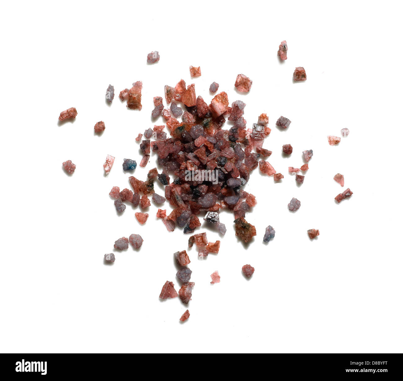 pile of bath/beauty salt cut out onto a white background Stock Photo ...