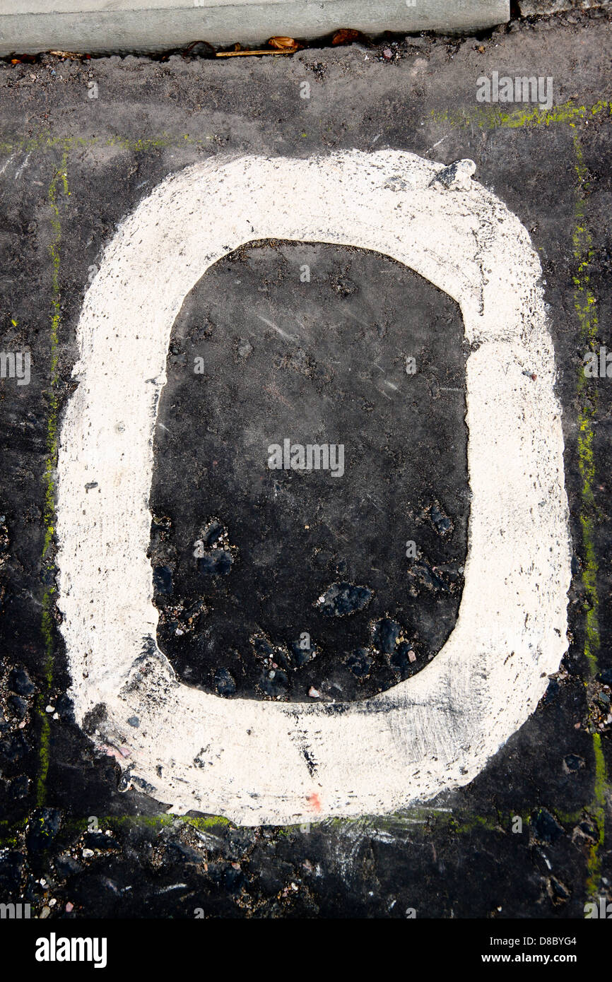White number 0 Stock Photo - Alamy