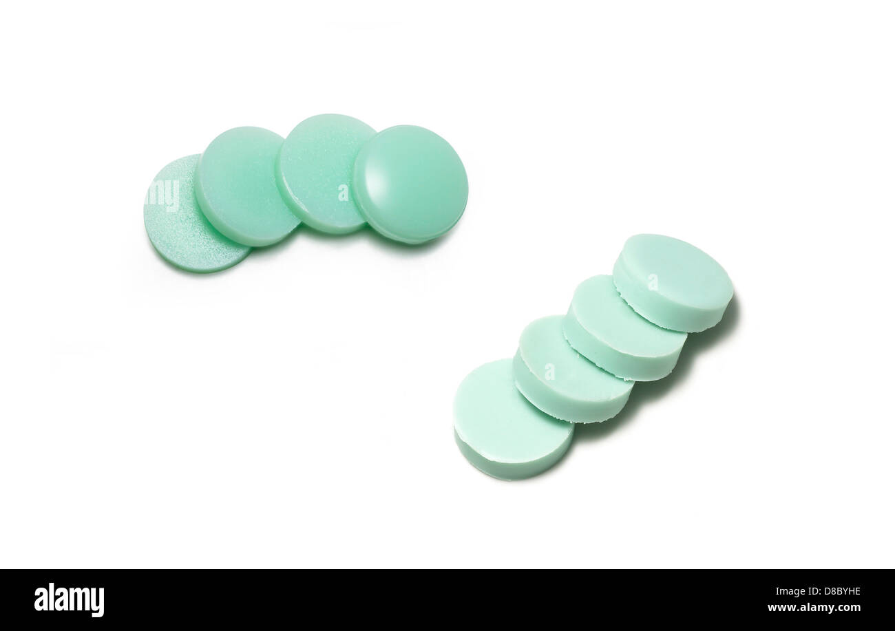 chopped green concealer stick cut out onto a white background Stock ...