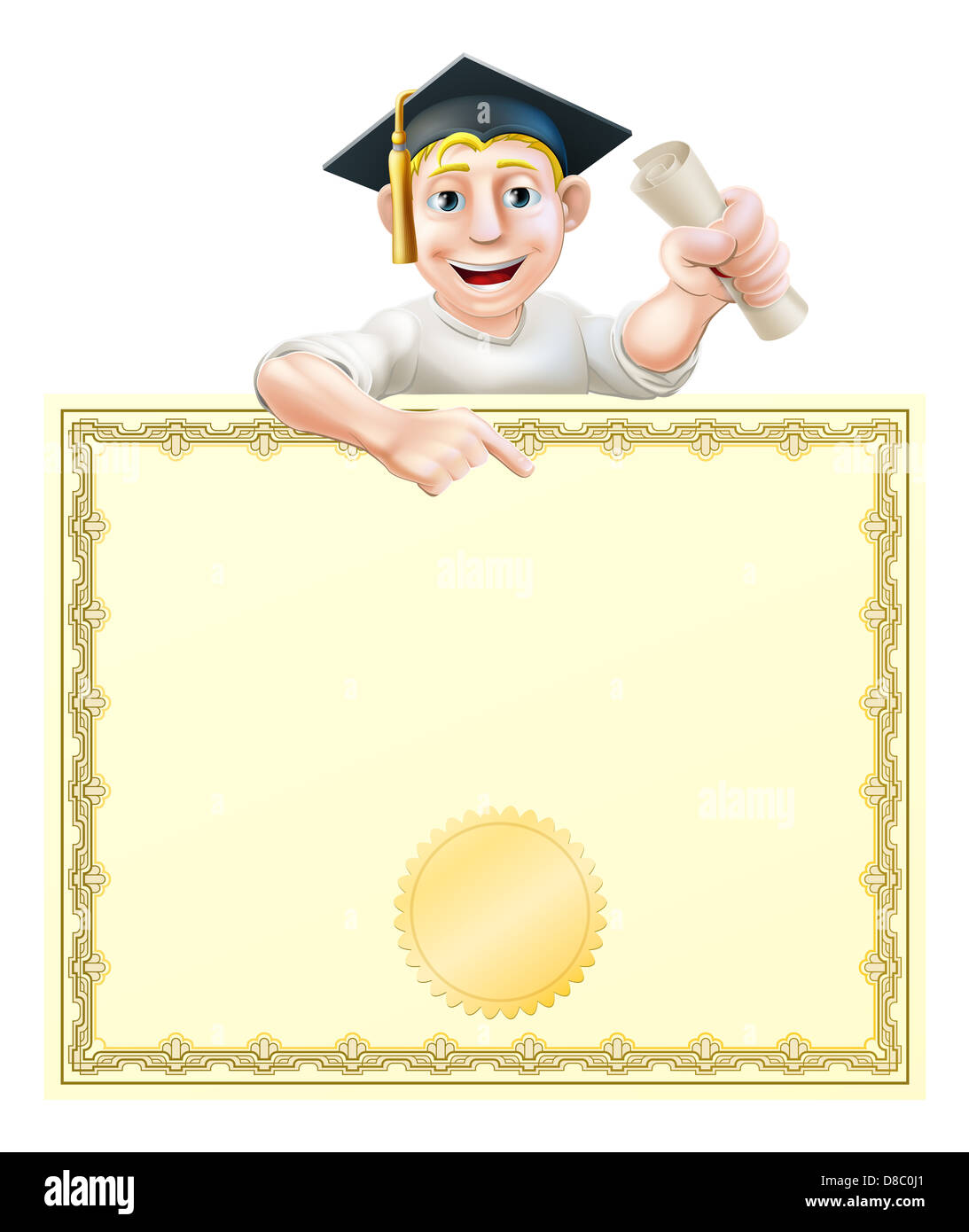 Cartoon clever man hi-res stock photography and images - Alamy