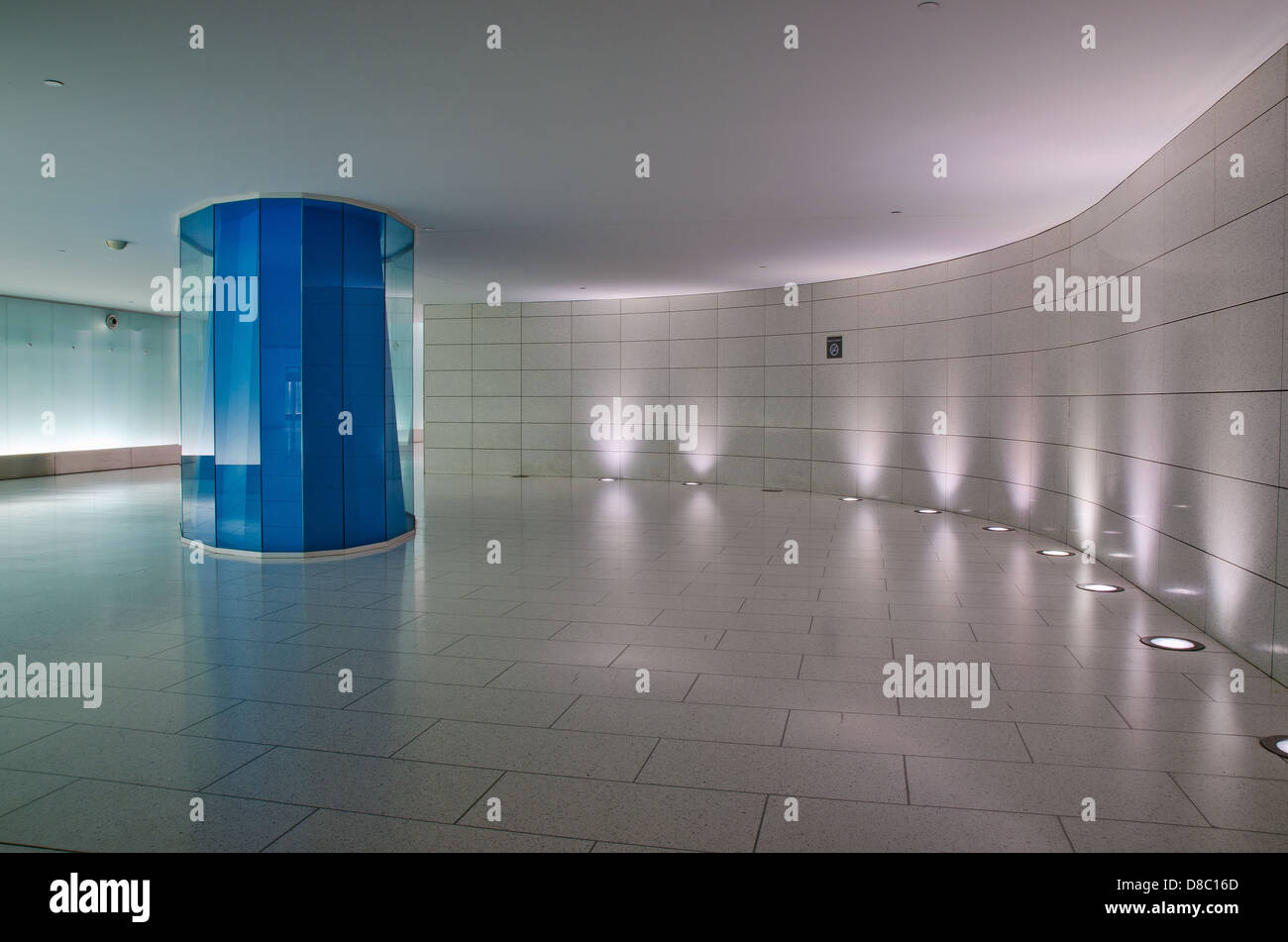 Montreal subway corridor between Square Victoria and Champ de Mars ...