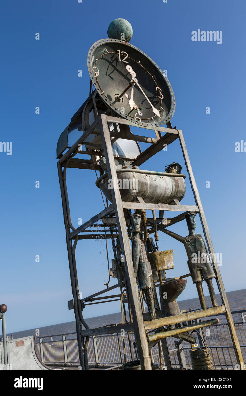 The copper 1998 Water clock by Tim Hunkin and Will Jackson on Southwold ...