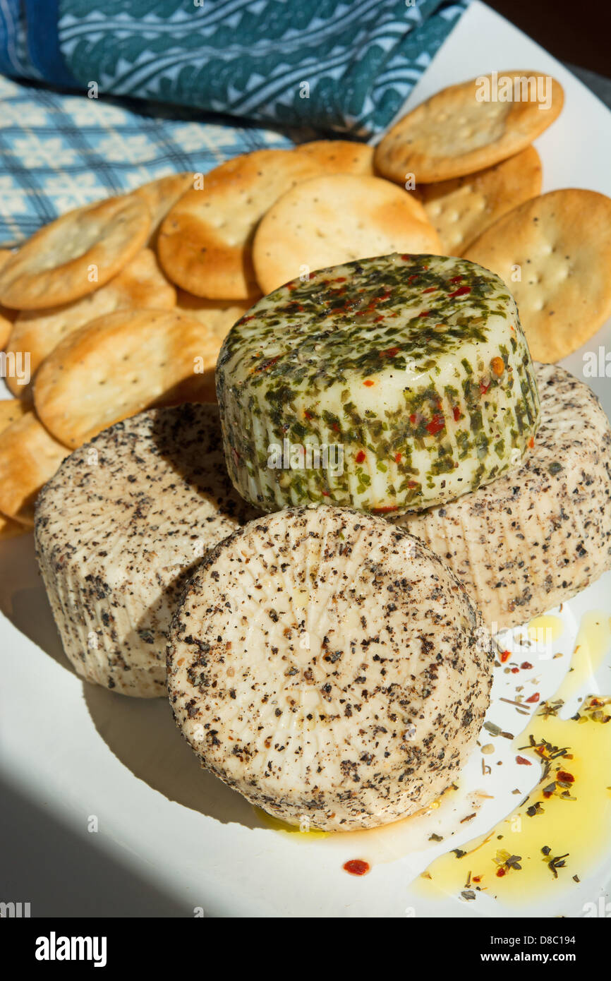 Maltese gbejnet (peppered / herby cheese from Gozo), with galetti ...