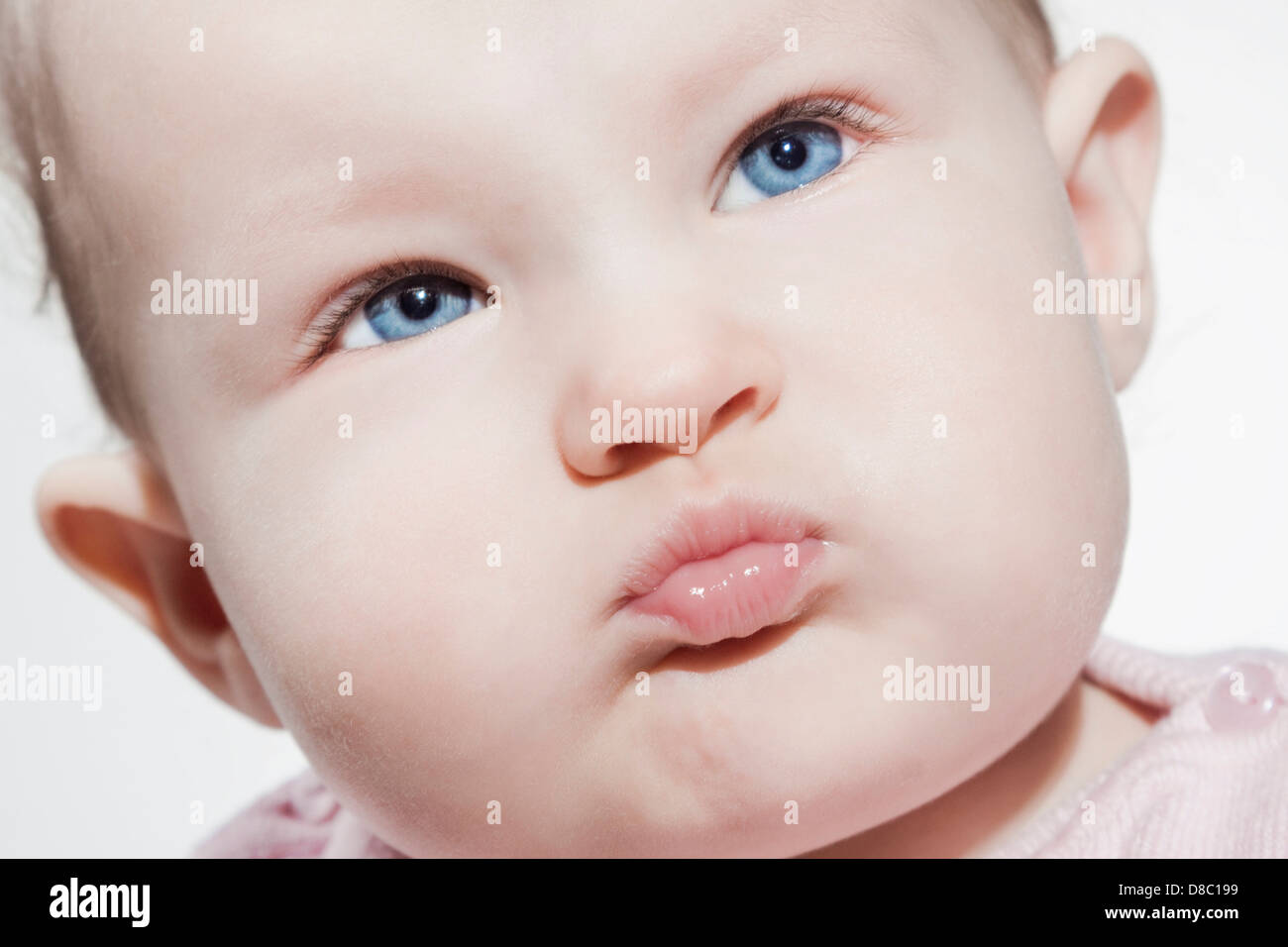Face of a female baby Stock Photo - Alamy