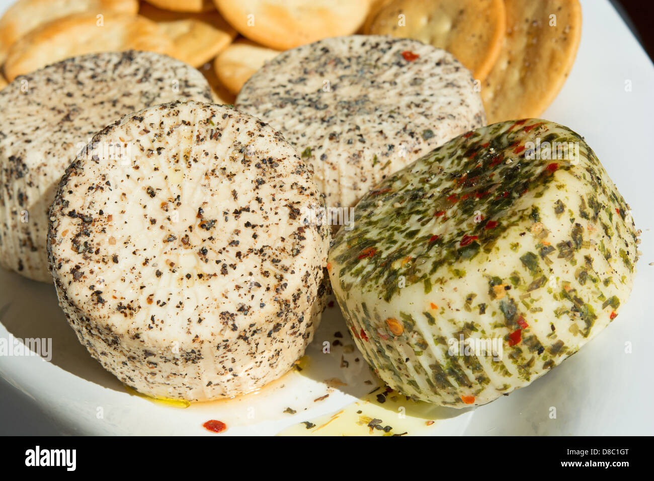 Maltese gbejnet (peppered / herby cheese from Gozo), with galetti ...