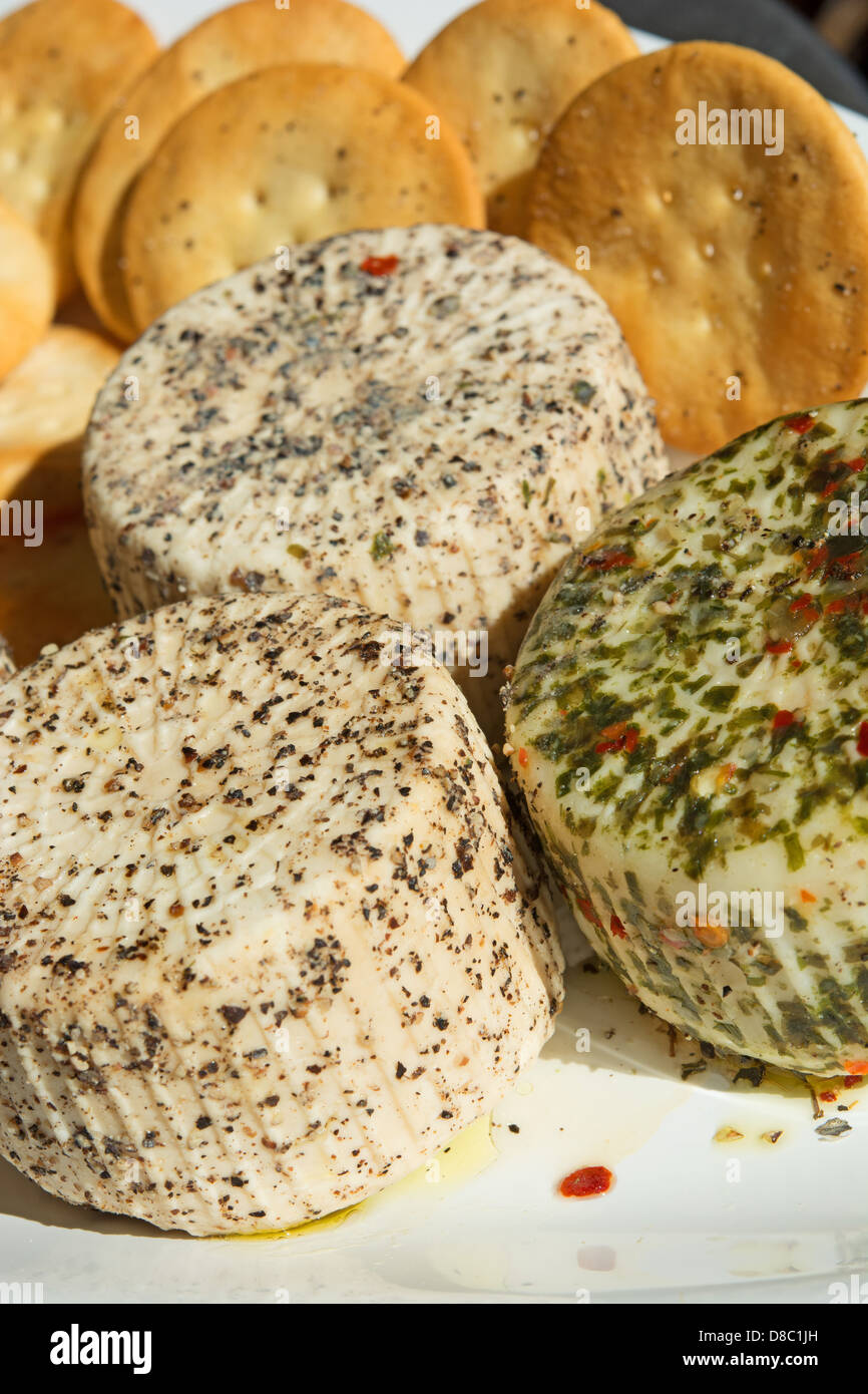 Maltese gbejnet (peppered / herby cheese from Gozo), with galetti ...
