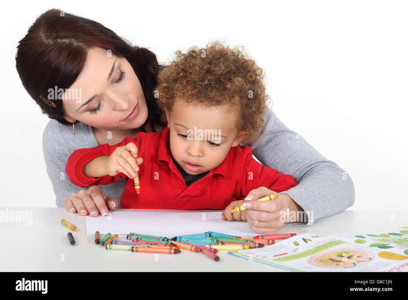Mother teaching her child Stock Photo - Alamy Mother teaching her child Stock Photo - Alamy
