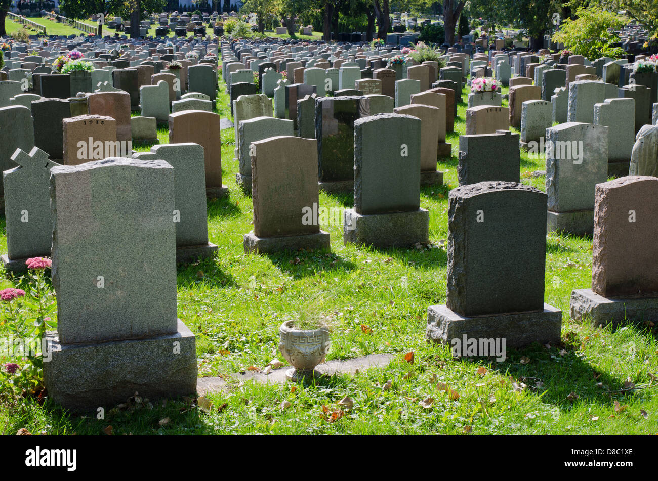 Row of tomb stones hi-res stock photography and images - Alamy