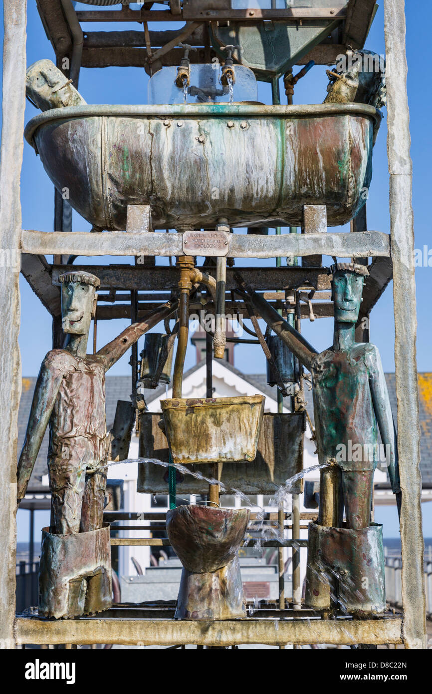 The copper 1998 Water clock by Tim Hunkin and Will Jackson on Southwold ...