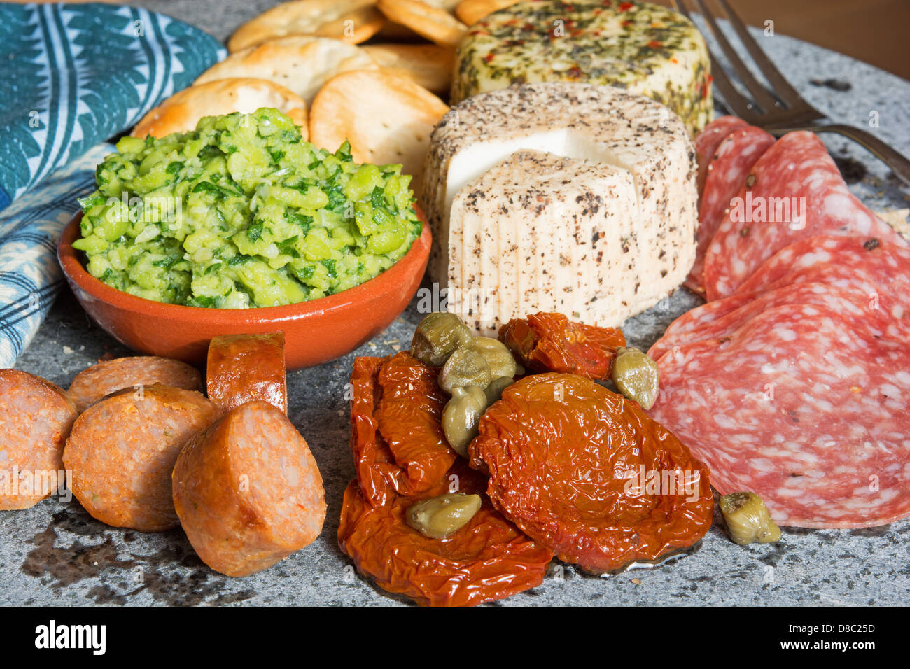 One mezze plate hi-res stock photography and images - Alamy