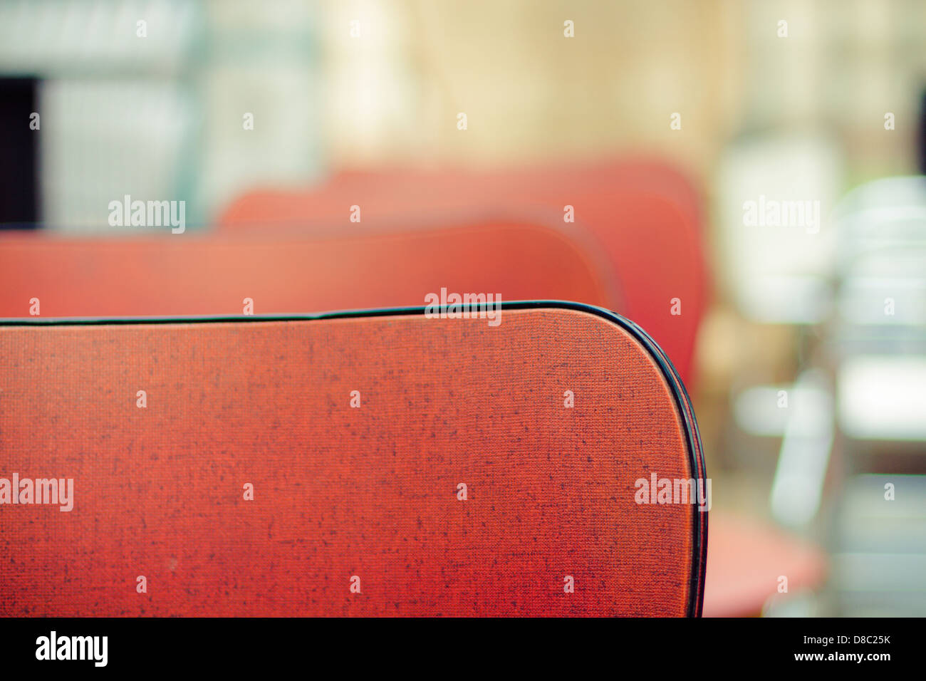 Vintage chairs in row Stock Photo - Alamy