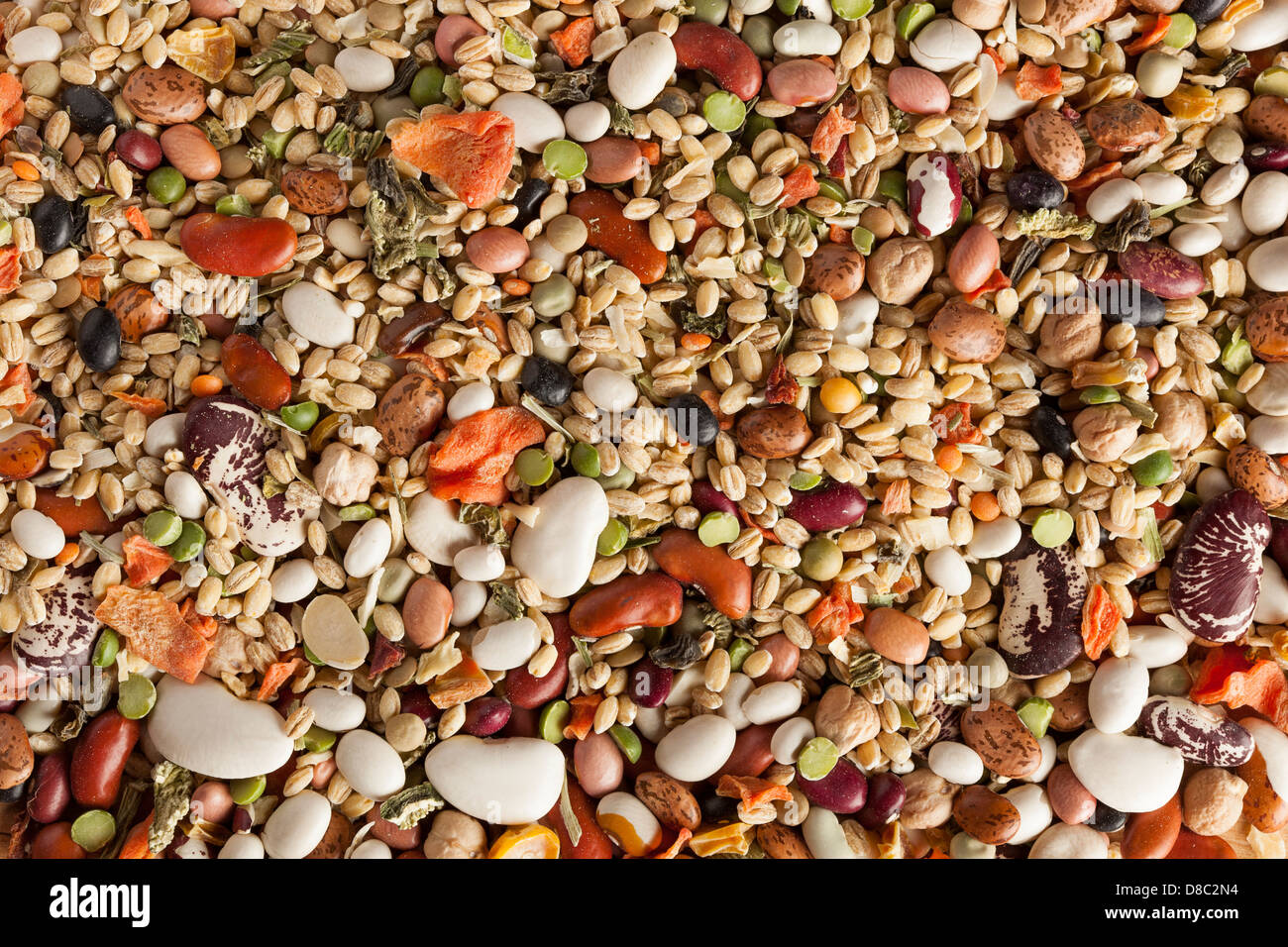 Group of Assorted Dry Beans and Vegetables Stock Photo - Alamy