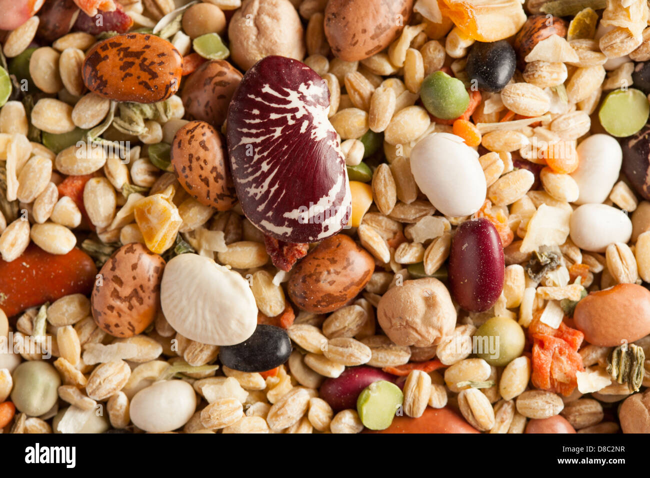 Group of Assorted Dry Beans and Vegetables Stock Photo - Alamy