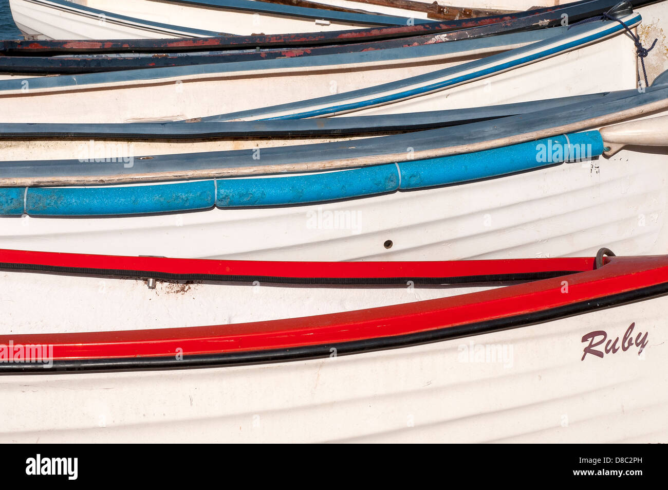rowing boats Shaldon beach, dock, boating, docking, boat, lake, fishing ...