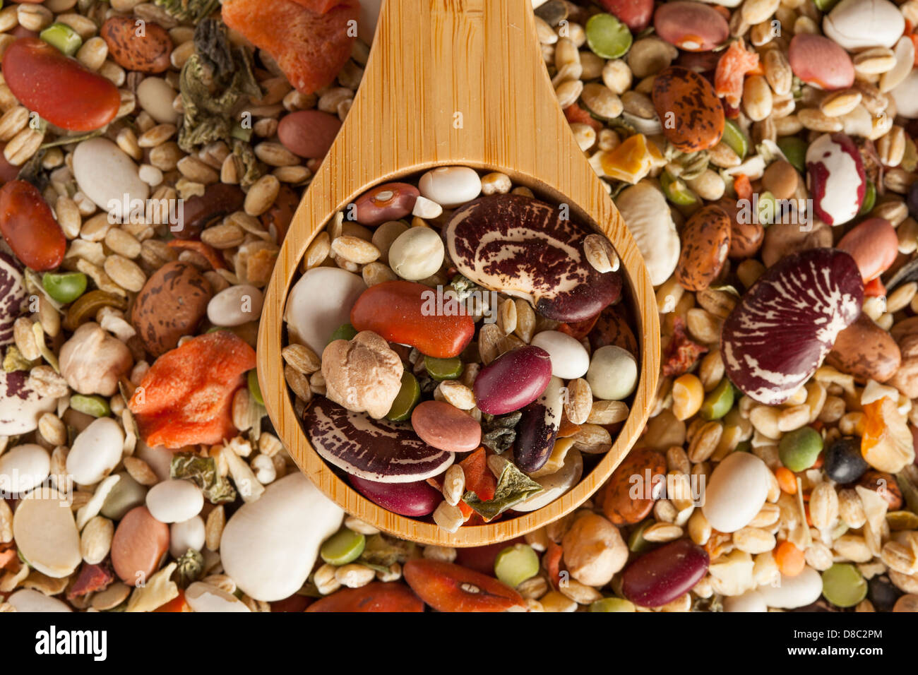 Group of Assorted Dry Beans and Vegetables Stock Photo - Alamy