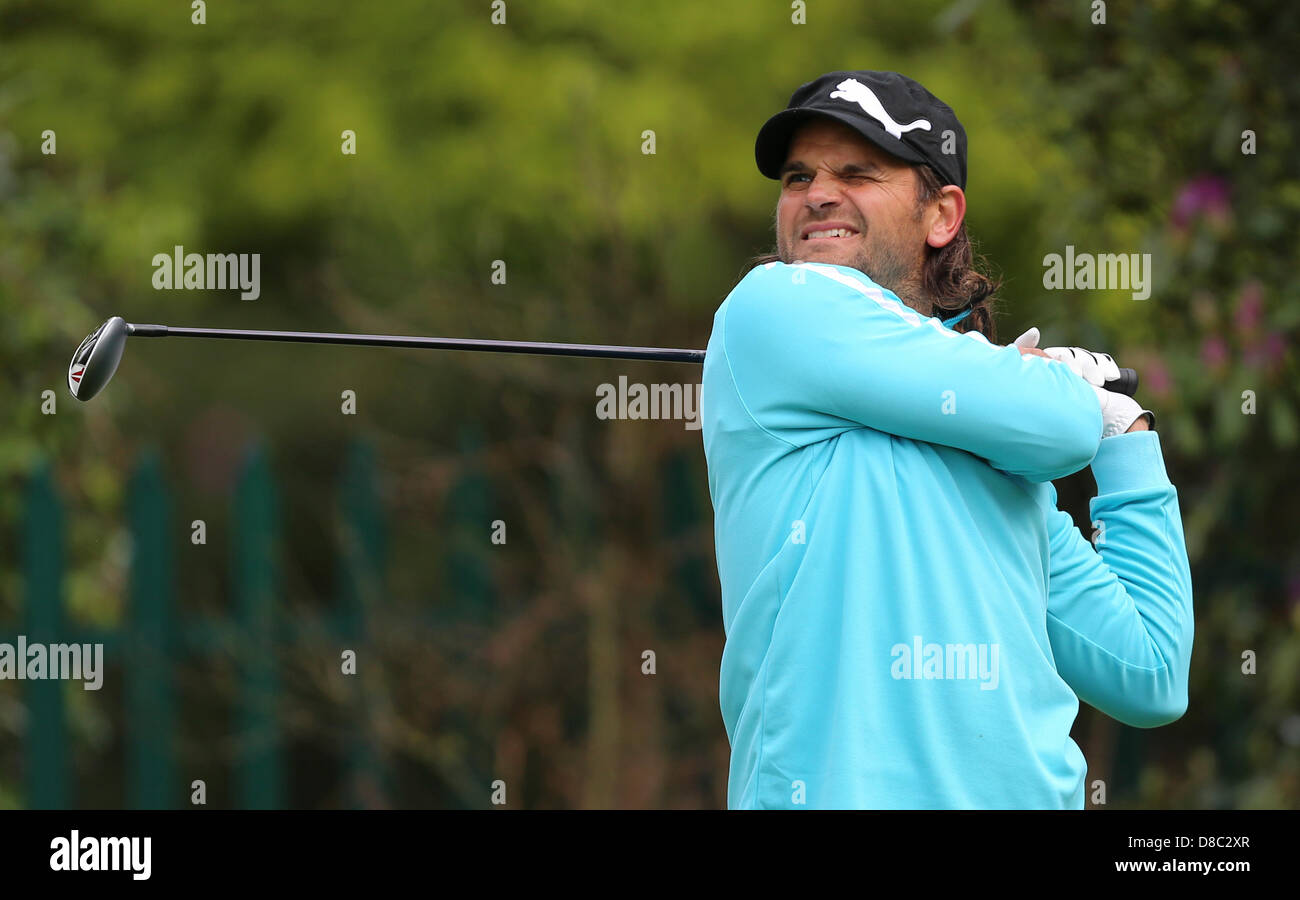 Johan edfors in action at the bmw pga championship hi-res stock ...