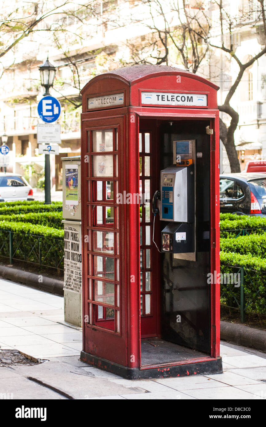 Phone cabin at Recoleta neighborhood Stock Photo - Alamy