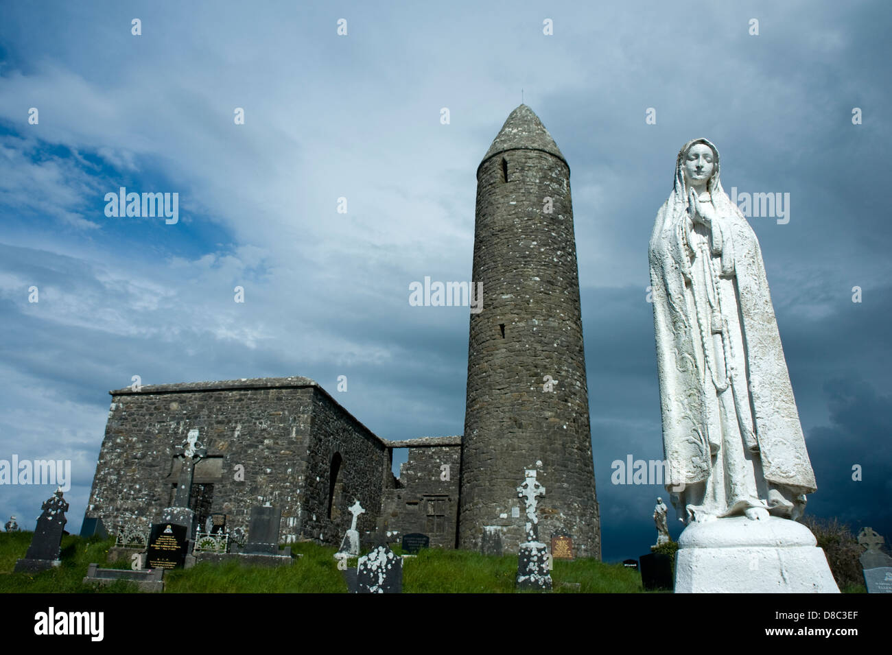 Turlough Round Tower, County Mayo, Ireland Stock Photo - Alamy
