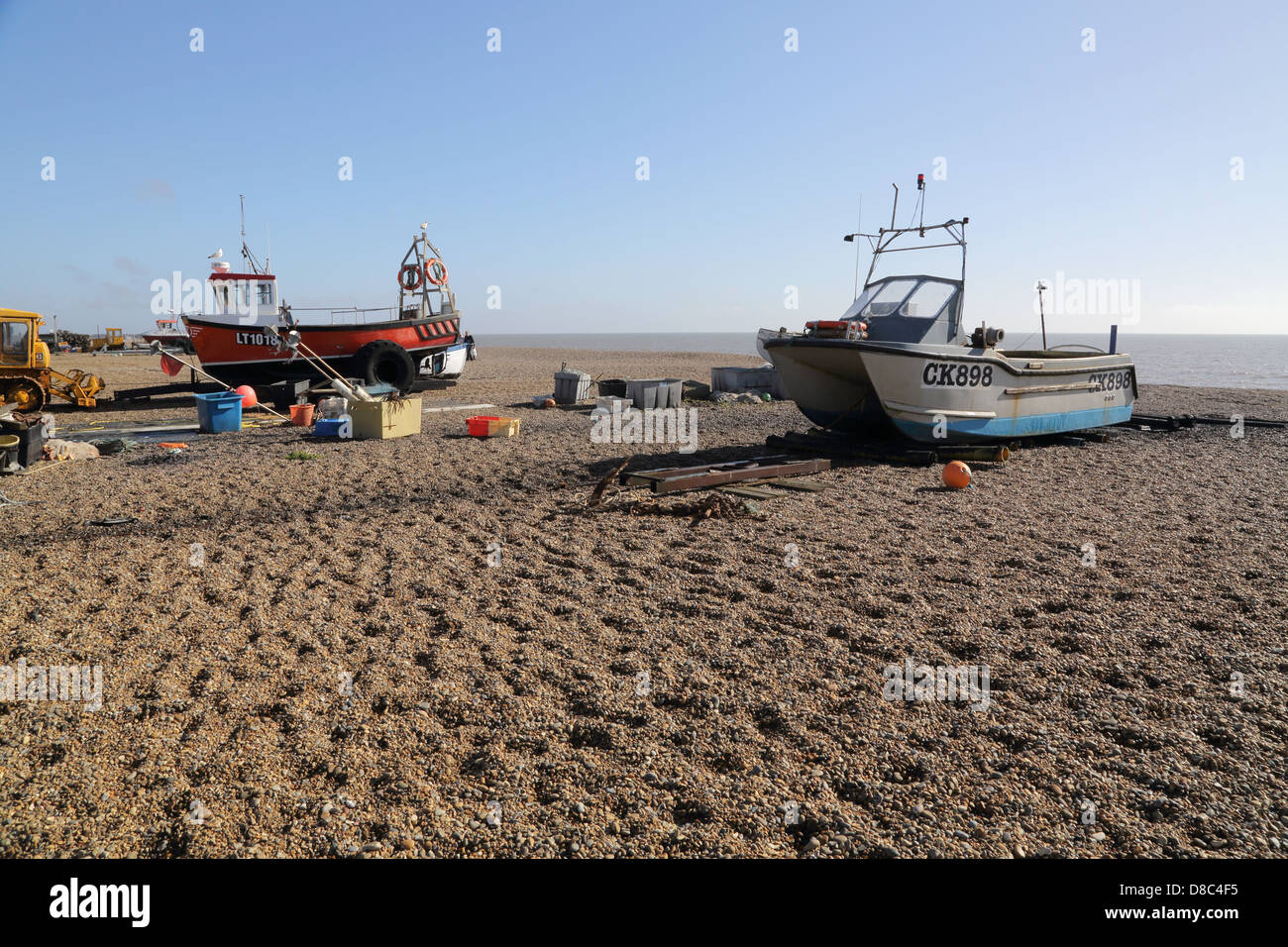 fishing boats at aldeburgh on the suffolk coast Stock Photo - Alamy