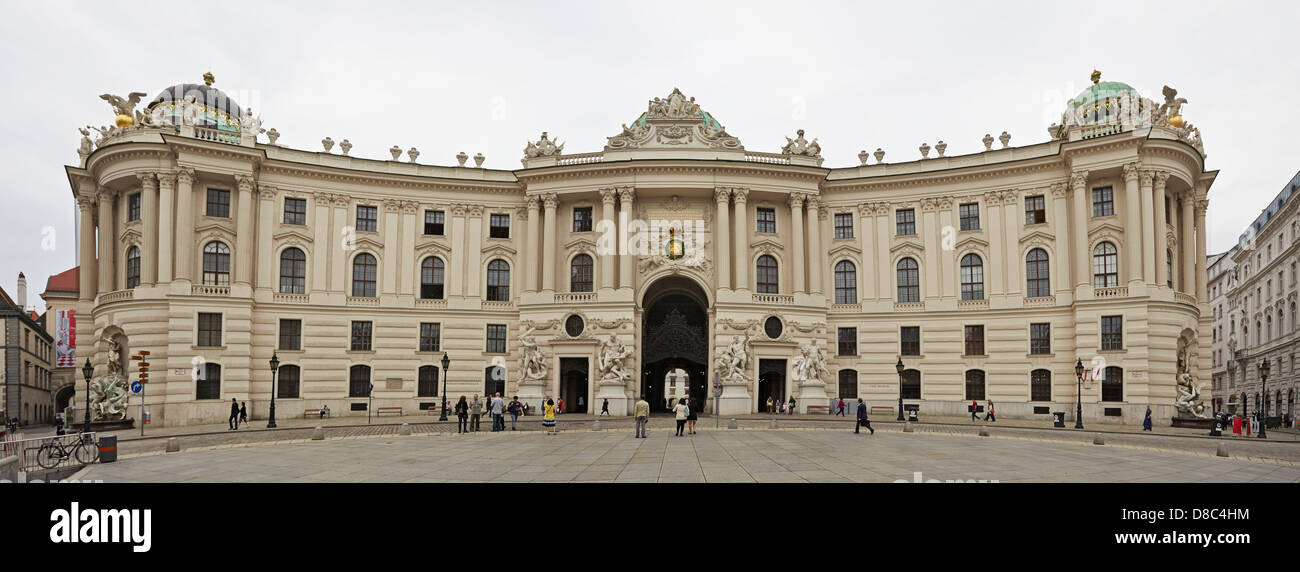 Vienna Michaelerplatz Hofburg complex entrance Panorama Stock Photo - Alamy
