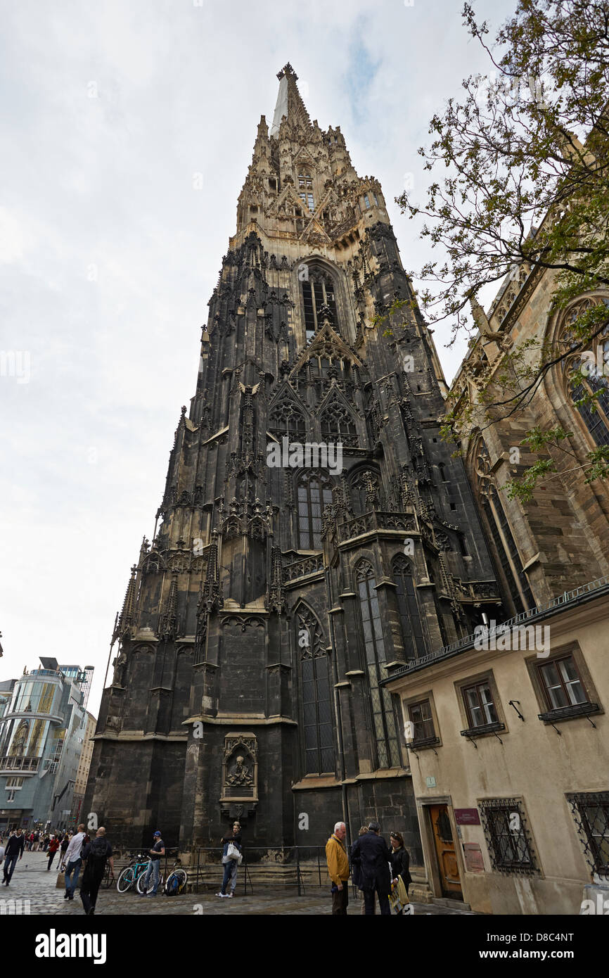 Vienna Stephansdom or St Stephen's Cathedral Stephansplatz Stock Photo ...