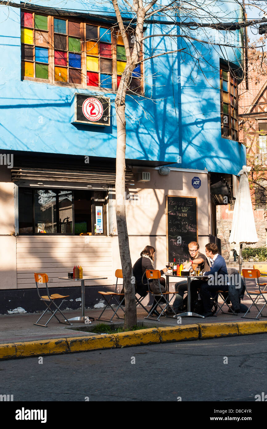 Sidewalk bar at Bella Vista neighborhood Stock Photo - Alamy