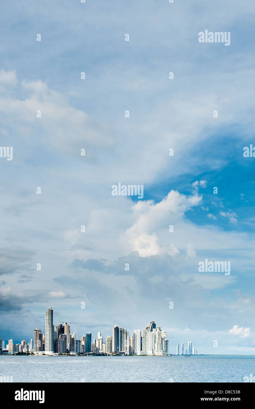 Skyscrapers in Punta Pacifica viewed from Las Bovedas promenade Stock ...