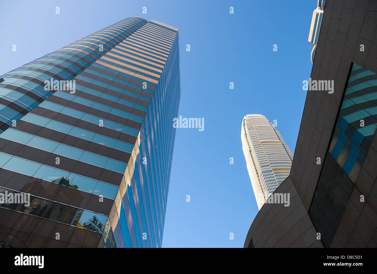 Hong Kong, the skyscrapers of Exchange square in the new city center ...