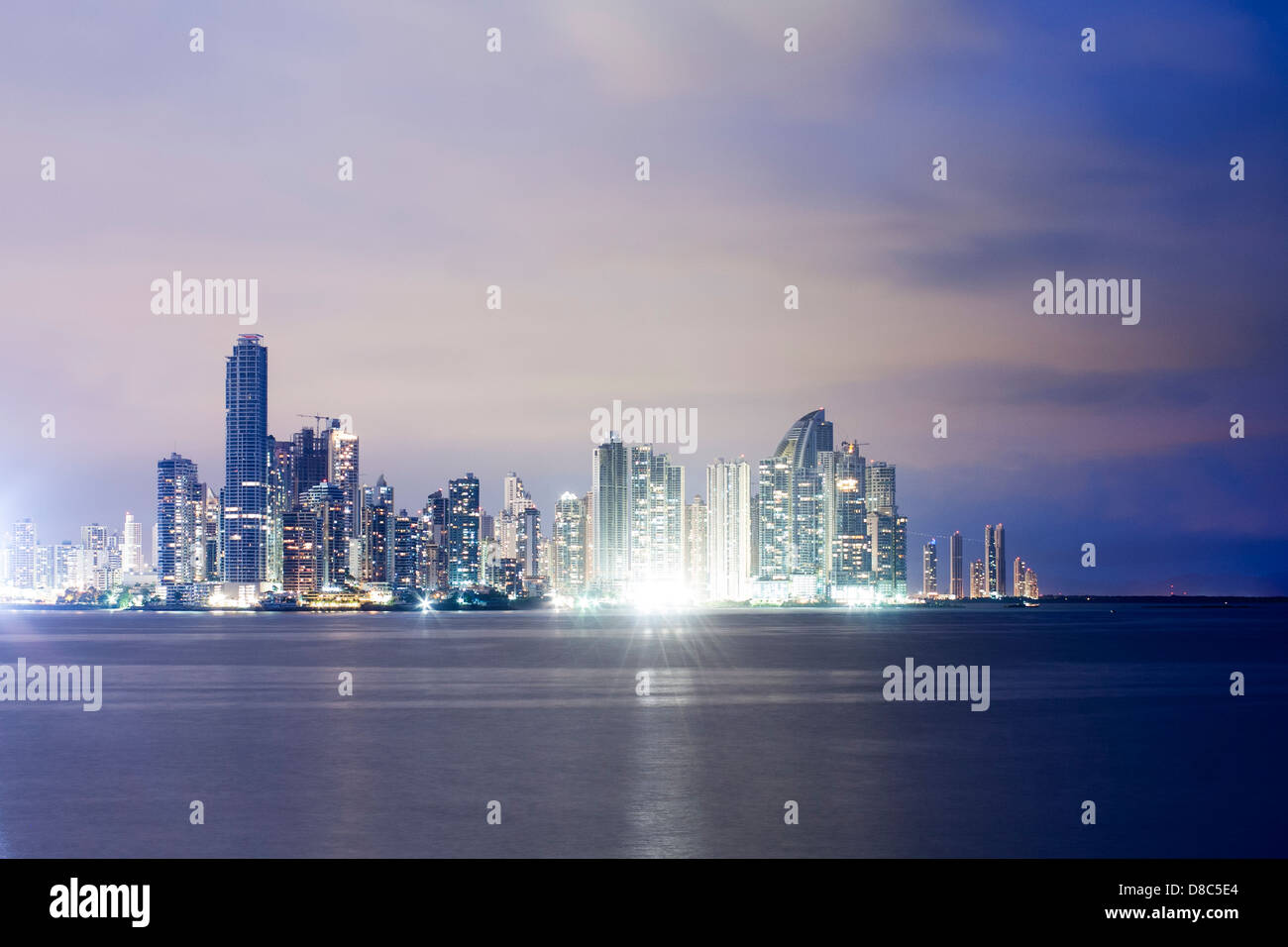 Skyscrapers in Punta Pacifica viewed from Las Bovedas promenade Stock ...