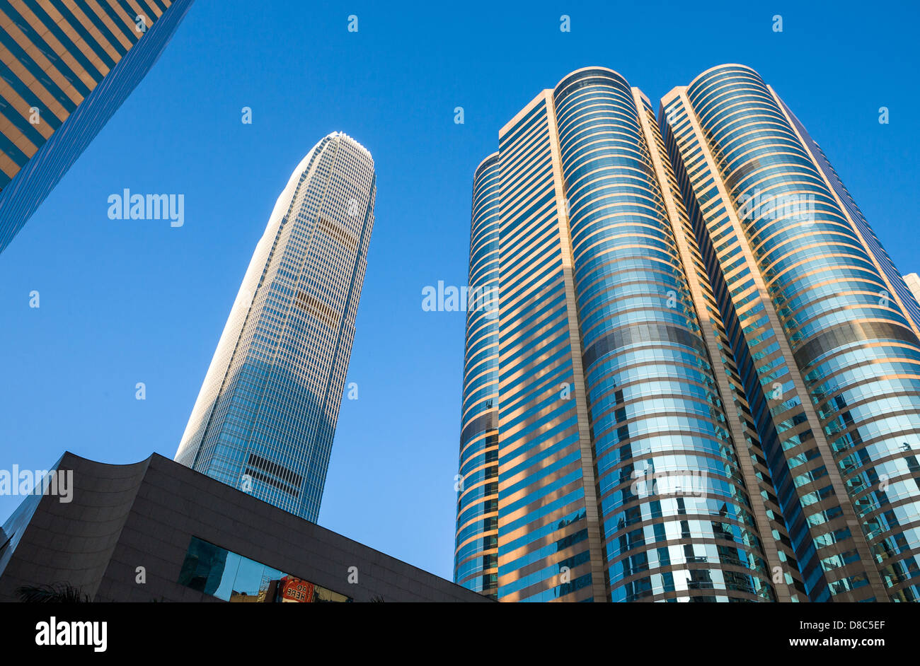 Hong Kong, the skyscrapers of Exchange square in the new city center ...
