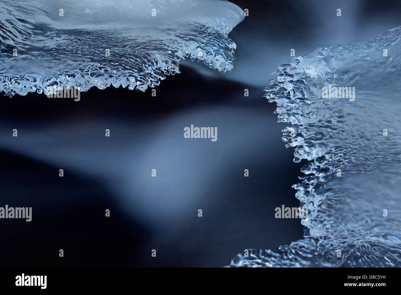 Ice structures in winter Stock Photo - Alamy